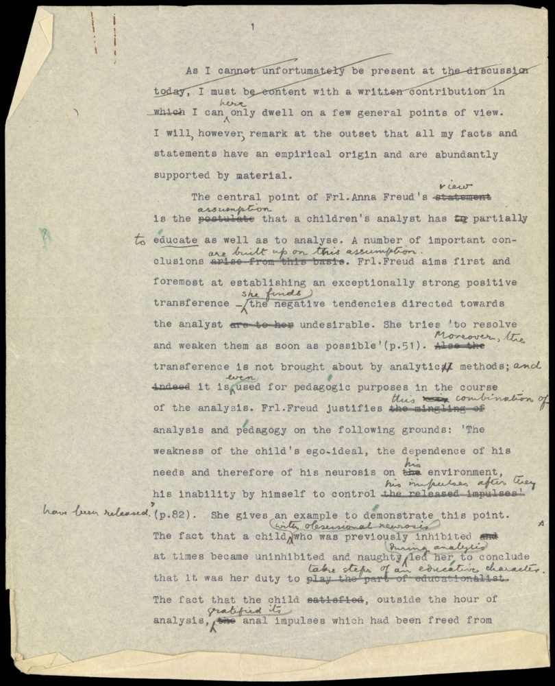 The beginnings of child analysis – Melanie Klein Trust