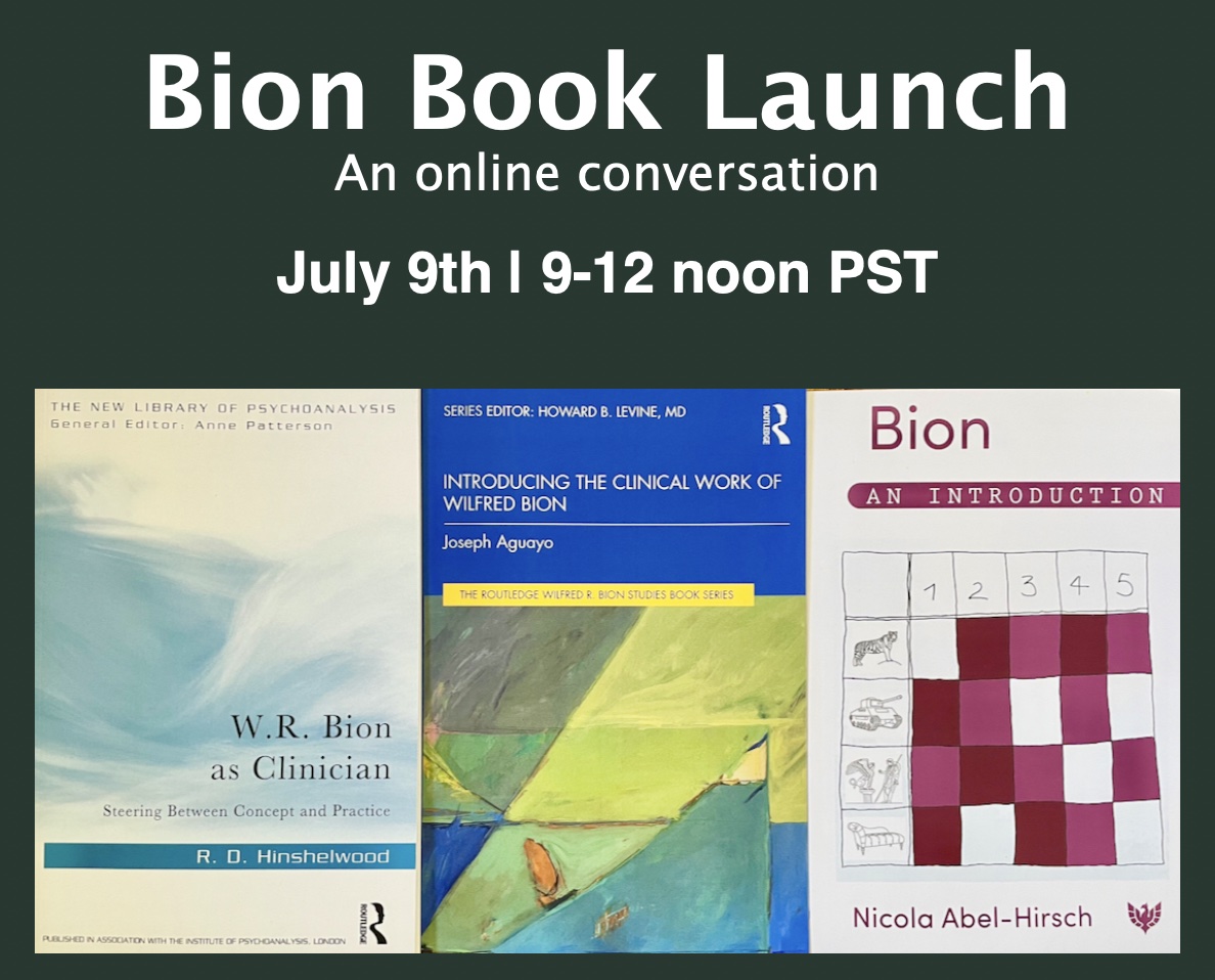 Bion Book Launch: an online conversation – Melanie Klein Trust